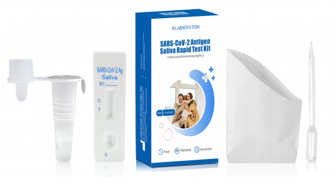 Labnovation SARS CoV 2 Antigen Saliva Rapid Test Kit Self Test Single ...