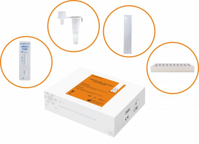 Labnovation SARS-CoV-2 Antigen Rapid Test Kit Qualitative Detection One ...