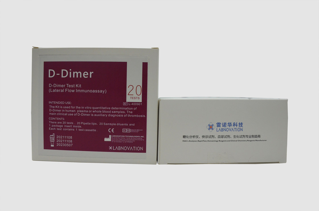 Lateral Flow Immunoassay D-Dimer Test Kit Vitro Quantitative Determination