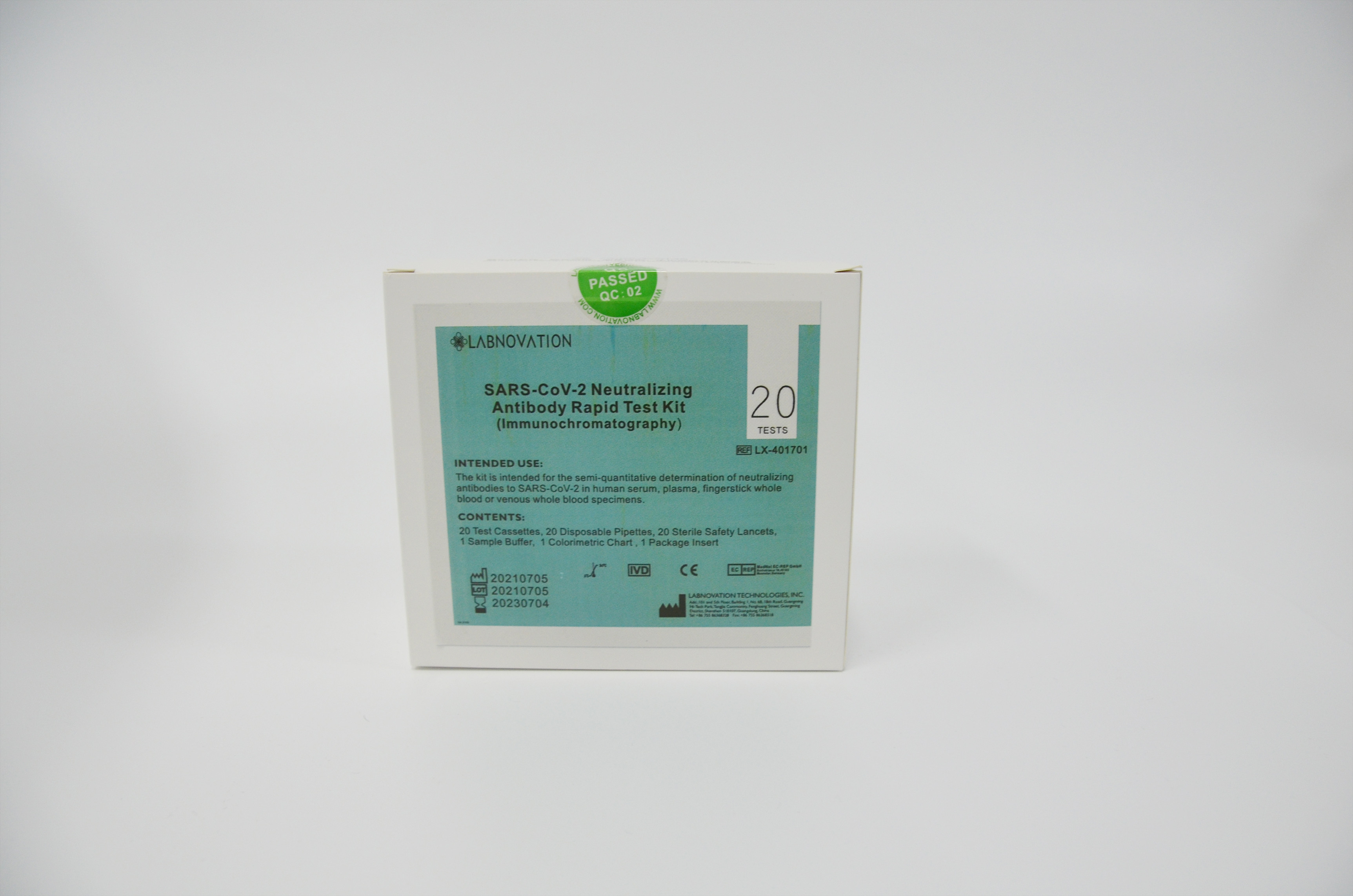 Labnovation SARS-CoV-2 Neutralizing Antibody Test Kit Semi Quantitative ...